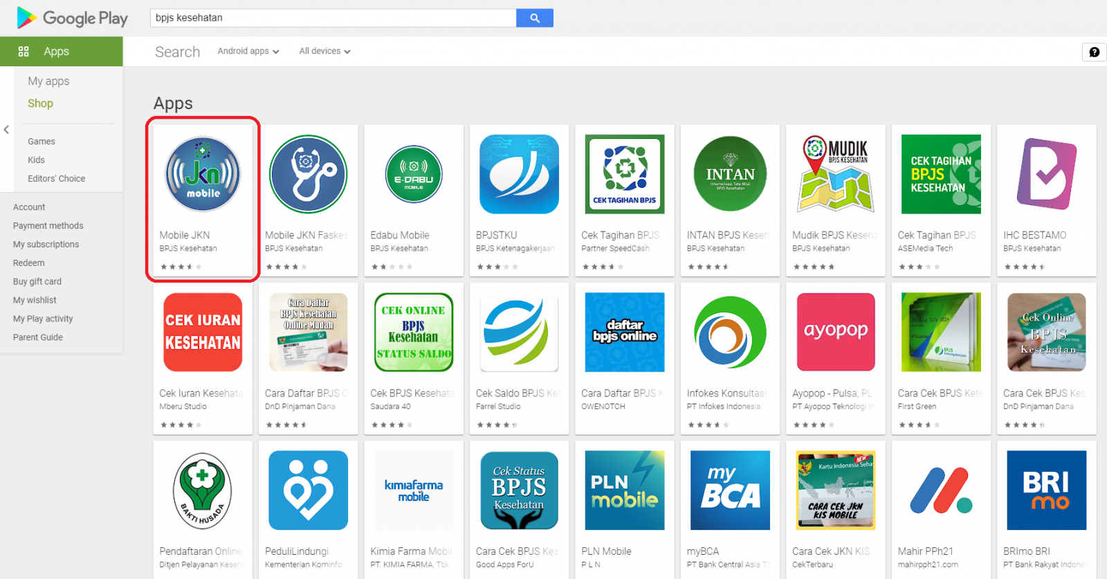 Skrining Riwayat Kesehatan melalui Aplikasi BPJS Kesehatan