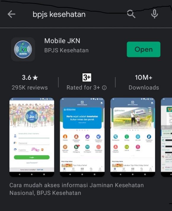 Skrining Riwayat Kesehatan melalui Aplikasi BPJS Kesehatan